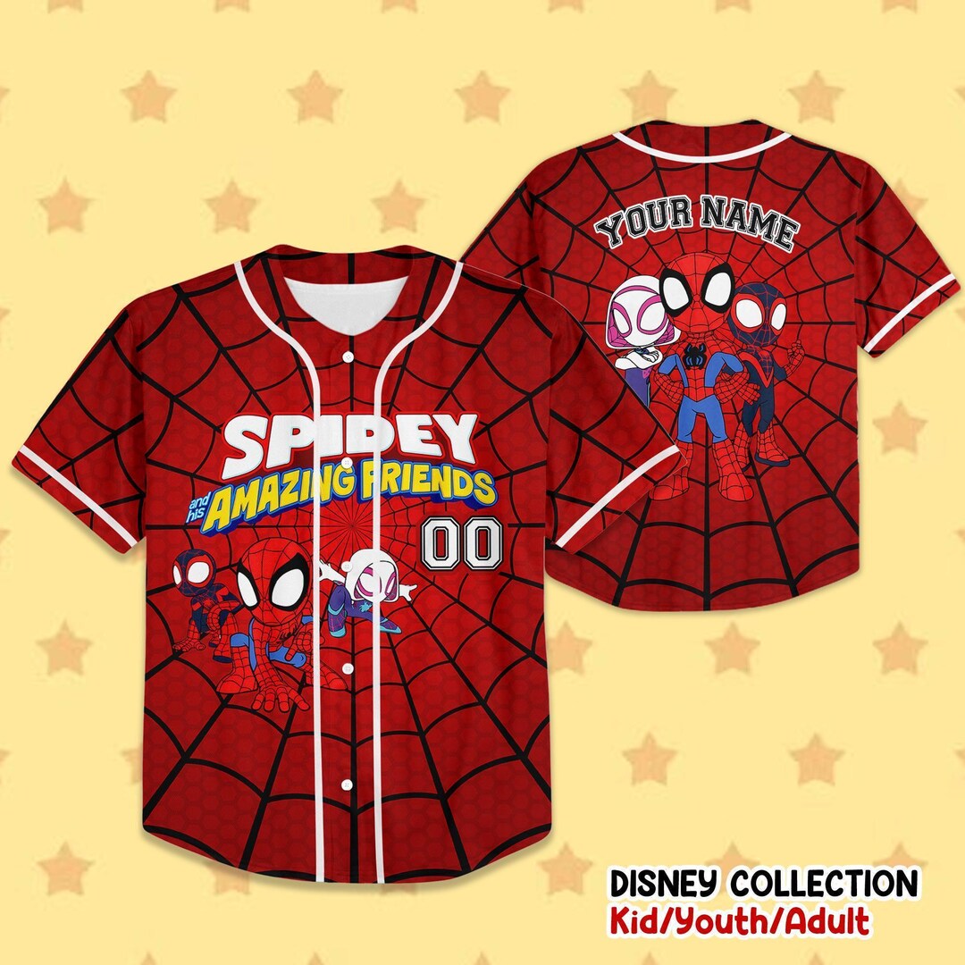Personalized Spidey and His Amazing Friends Baseball Jersey, Custom ...