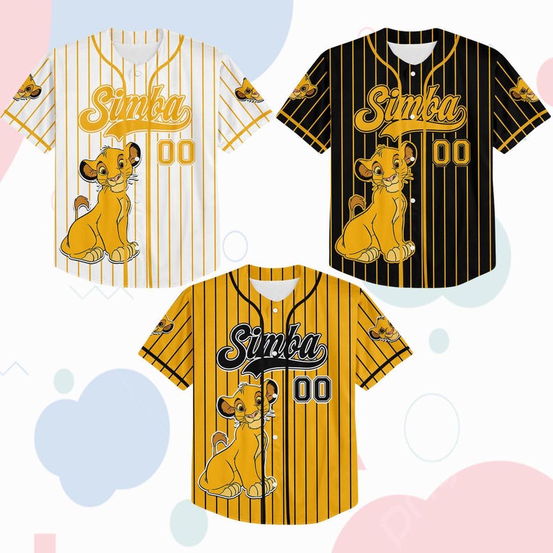 Personalize Disney the Lion King Simba Striped Black, Disneyland ...