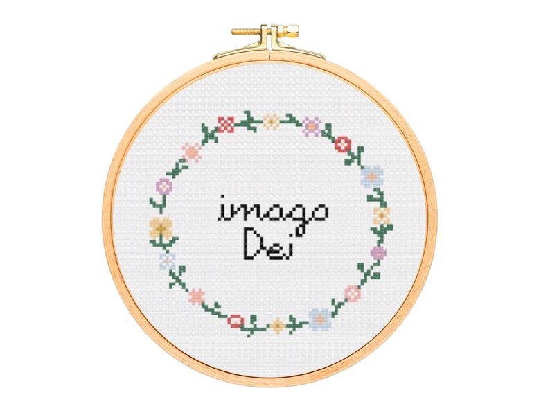 Image of God Imago Dei Cross Stitch Pattern Bible Verse Image Latin - Etsy