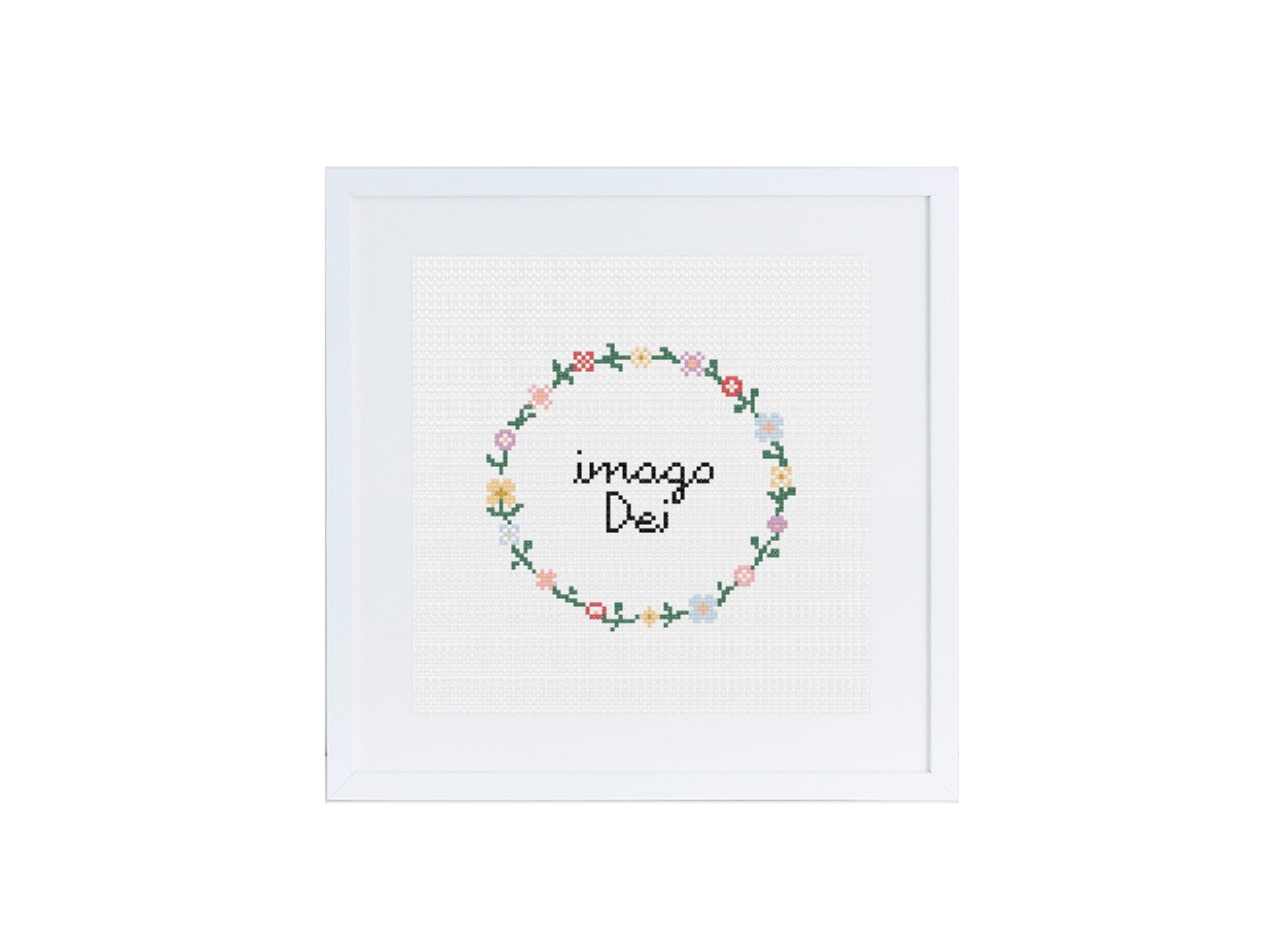 Image of God Imago Dei Cross Stitch Pattern Bible Verse Image Latin - Etsy