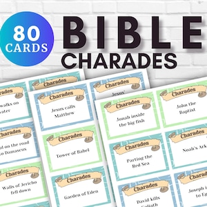 Bible Charades for Youth Groups Bible Games for Church Bible Stories ...