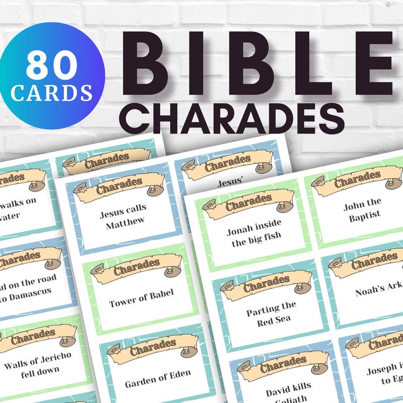 Bible Charades - Etsy