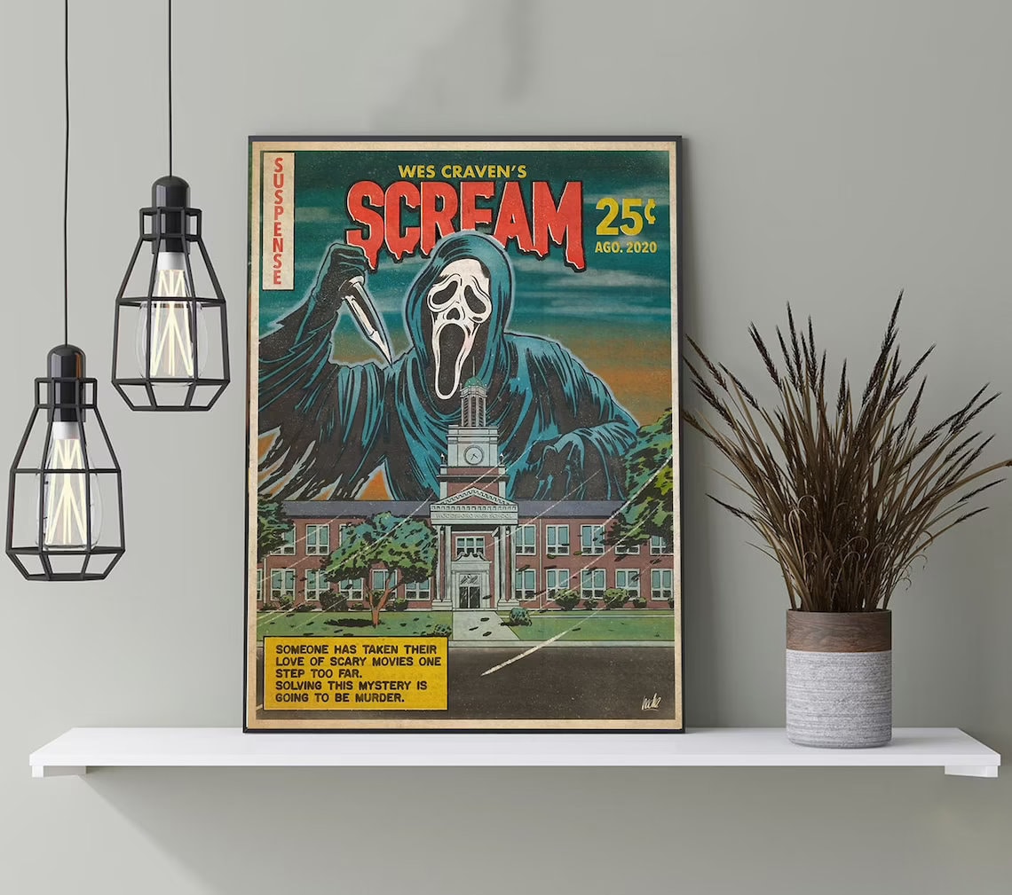 Scream Ghostface Poster, Ghostface Vintage Poster sold by Inês Ferreira ...