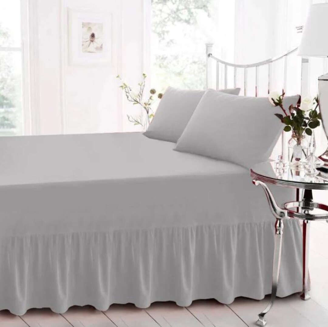 Extra Deep Fitted Valance Sheet Bed Sheets Single Double King Super ...