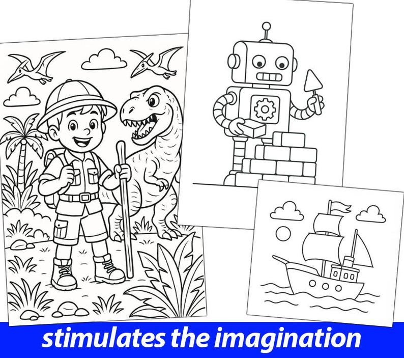 Coloring Book for Boys - Etsy