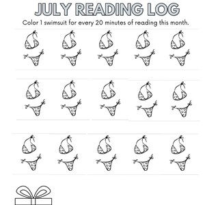 Printable Summer Reading Log - Etsy