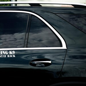 Working K9 Sticker – Durable Vinyl Decal for Police & Service Dogs, Car ...