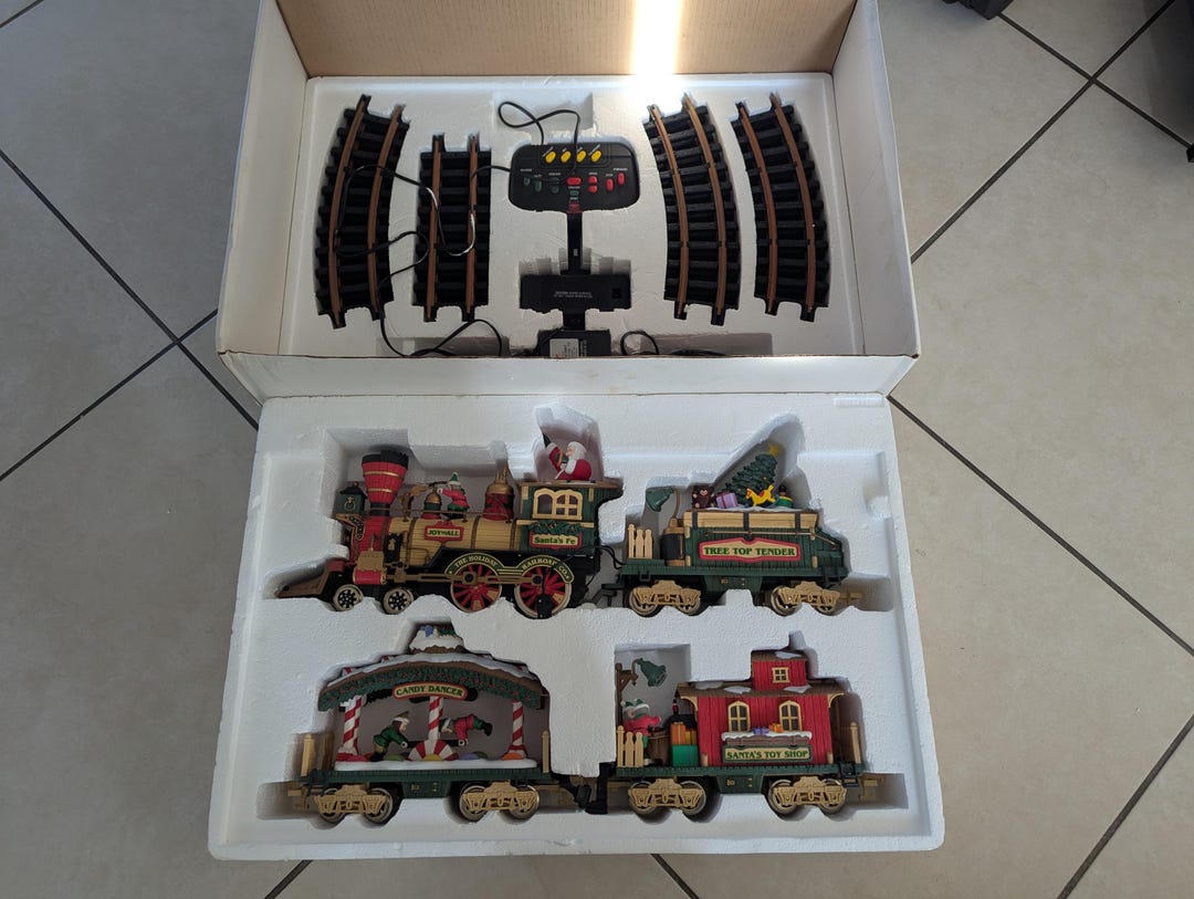 The Holiday Express Animated Christmas Train Set 380 New Bright - Etsy