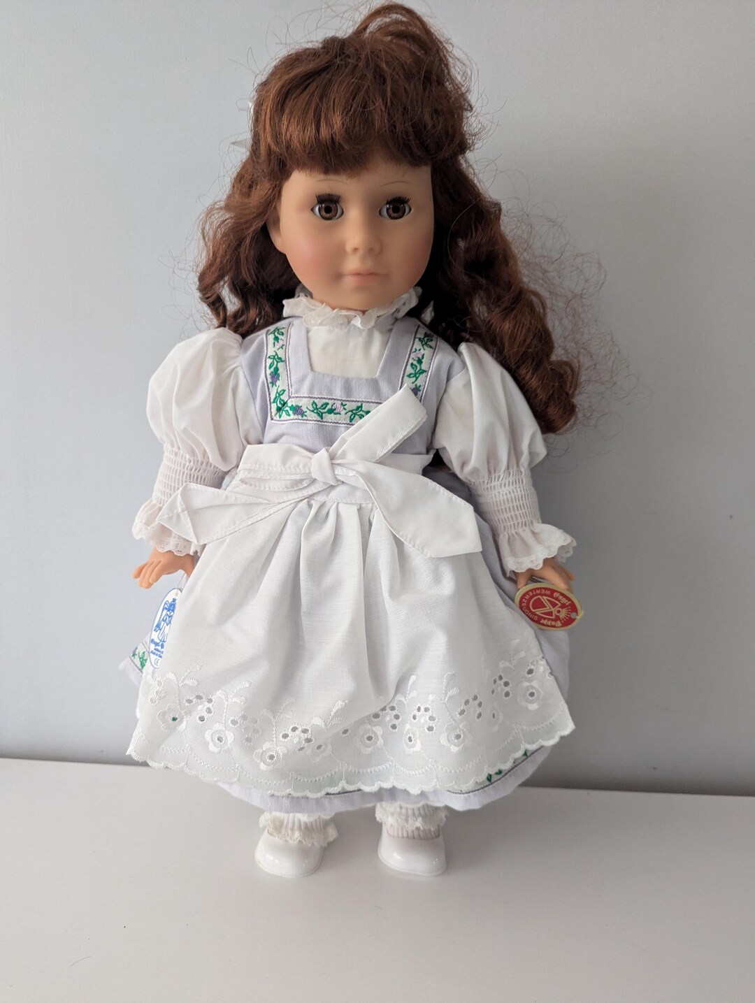 Engel Puppe Doll Germany Red Hair Brown Eyes 17" With Tag - Etsy