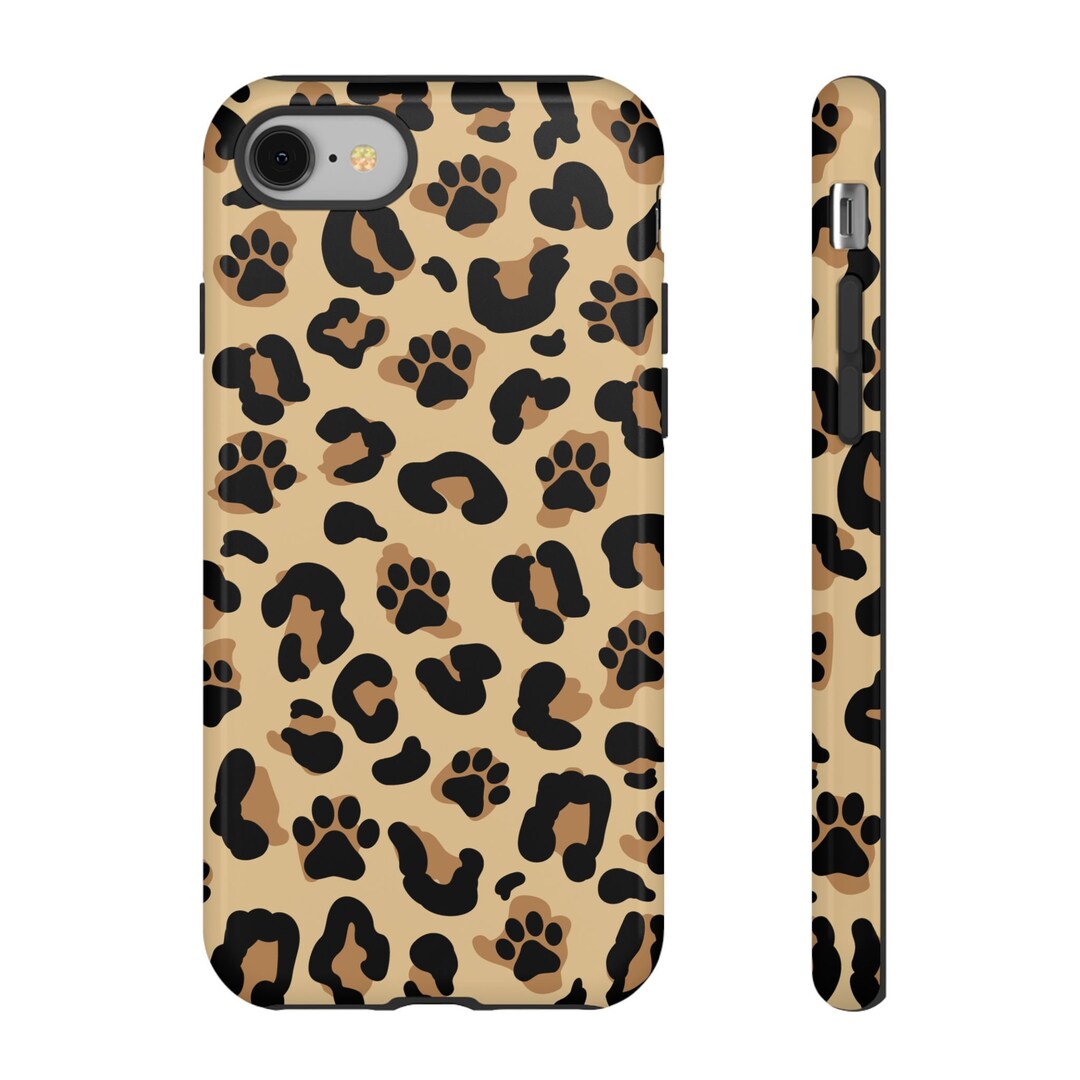 Dog Paw Print, Cheetah Print, Leopard Print Phone Case Tough Cases - Etsy