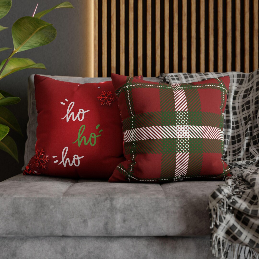 Classic Christmas Plaid Pillow Cover, Tartan Pillow Cover, Christmas ...