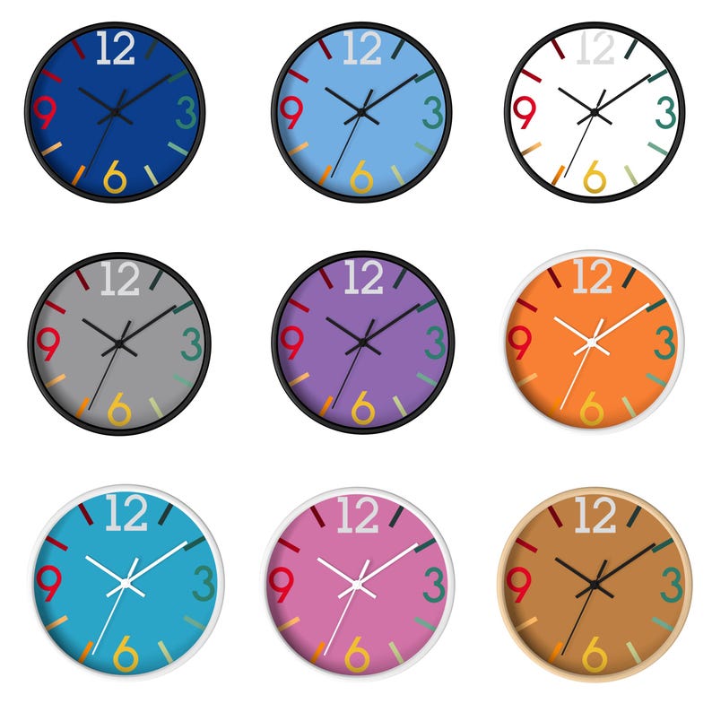 Luxury Beautiful Wall Clock,customizable Color Background/frame/hands ...