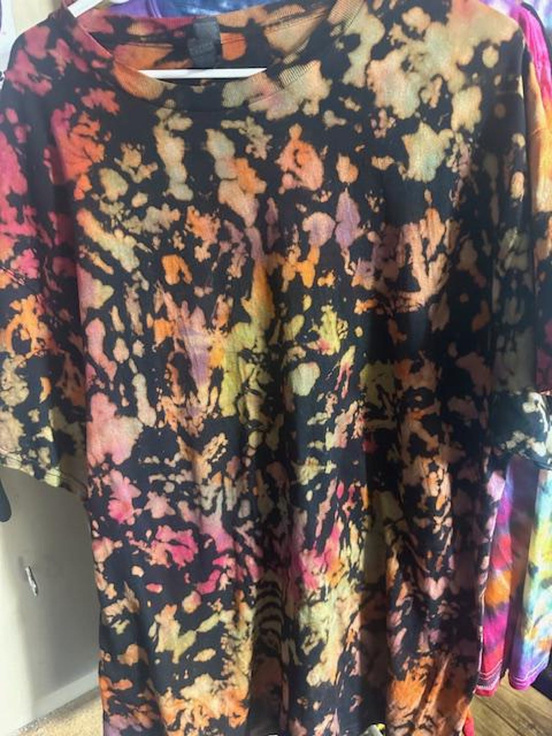 Multi Color Scrunch Tie Dye Shirt - Etsy