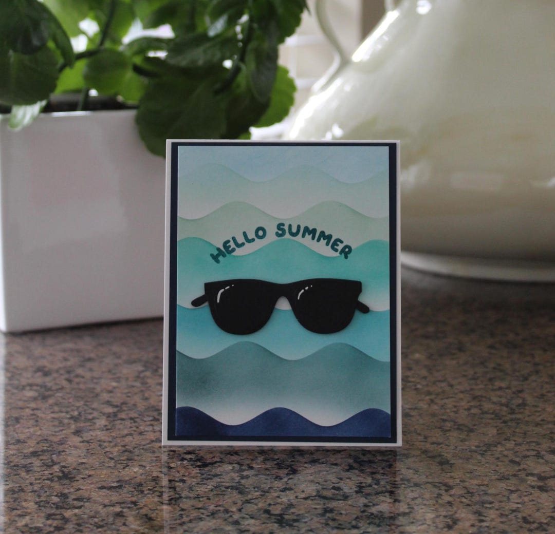 Rolling Waves Stencil SVG - Etsy