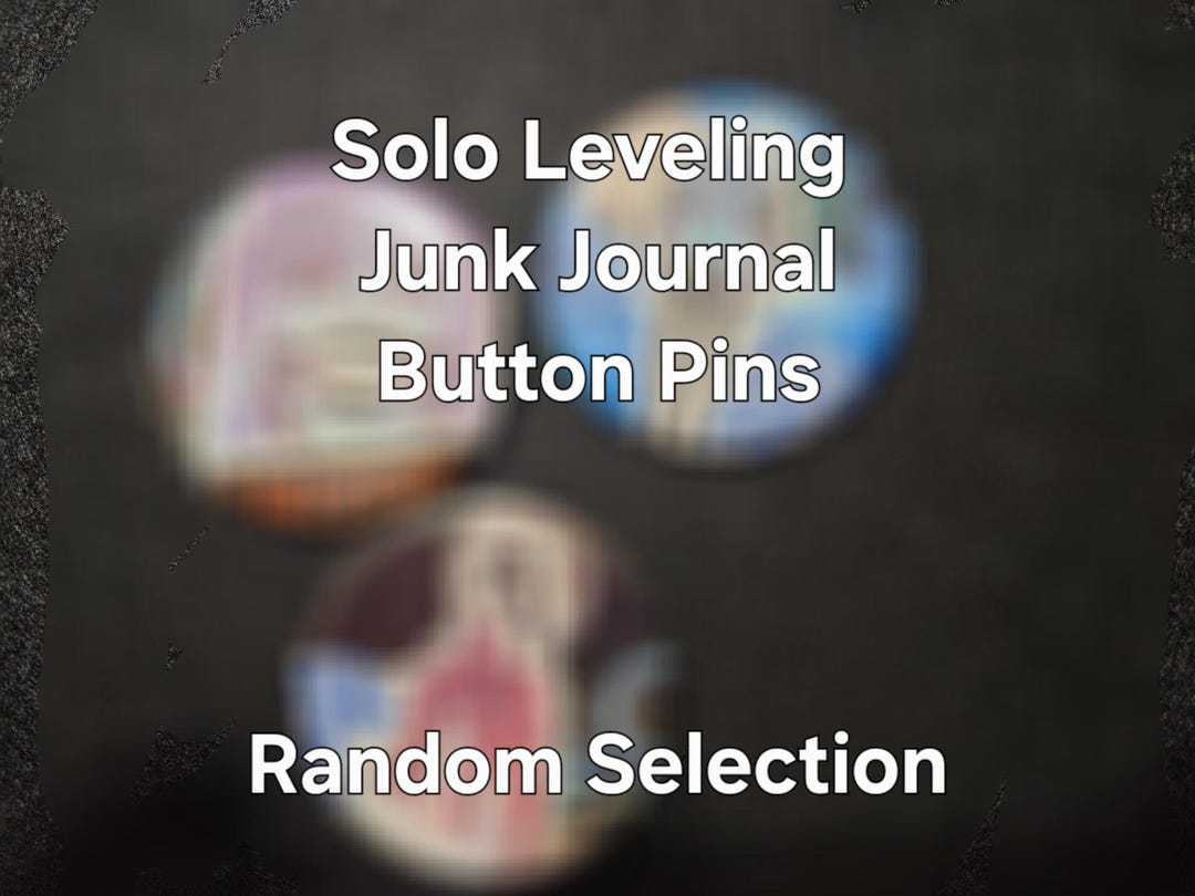 Solo Leveling Junk Journal Button Pin - Etsy