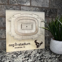 Custom Football Stadium Map - Laser Cut - Personalised for Your Team ...