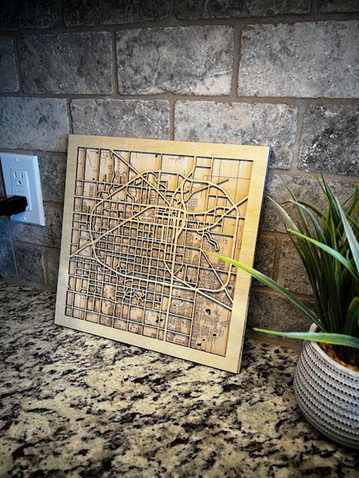 Custom Laser Cut and Engraved City Map - Etsy