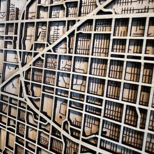 Custom Laser Cut and Engraved City Map - Etsy
