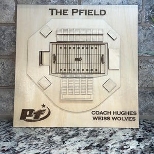 Custom 3D Layered Stadium Art: Laser Cut Wood - Etsy