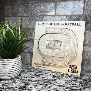 Custom 3D Layered Stadium Art: Laser Cut Wood - Etsy