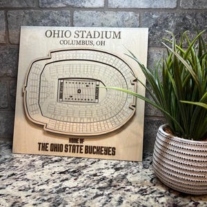Custom 3D Layered Stadium Art: Laser Cut Wood - Etsy