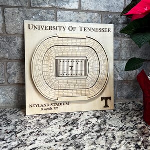 Custom 3D Layered Stadium Art: Laser Cut Wood - Etsy