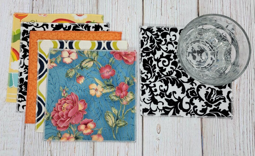 Everyday Beverage Napkins, Mixed Set, Floral, Damask, Farm, Snack ...