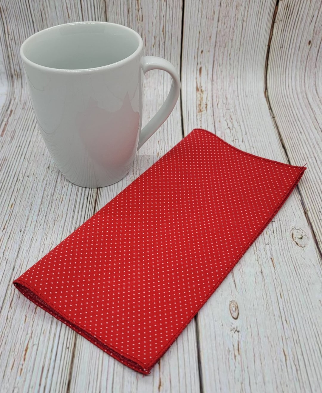 Polka Dot Napkins, Beverage or Snacks, Lunchbox Back to School, White ...