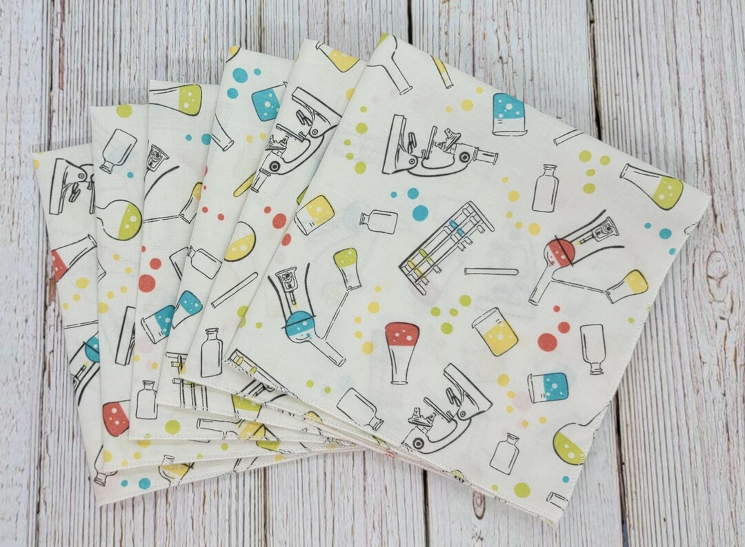 Chemistry, STEM Science, Lunch Napkins, Microscope, Beakers, Lunchbox ...