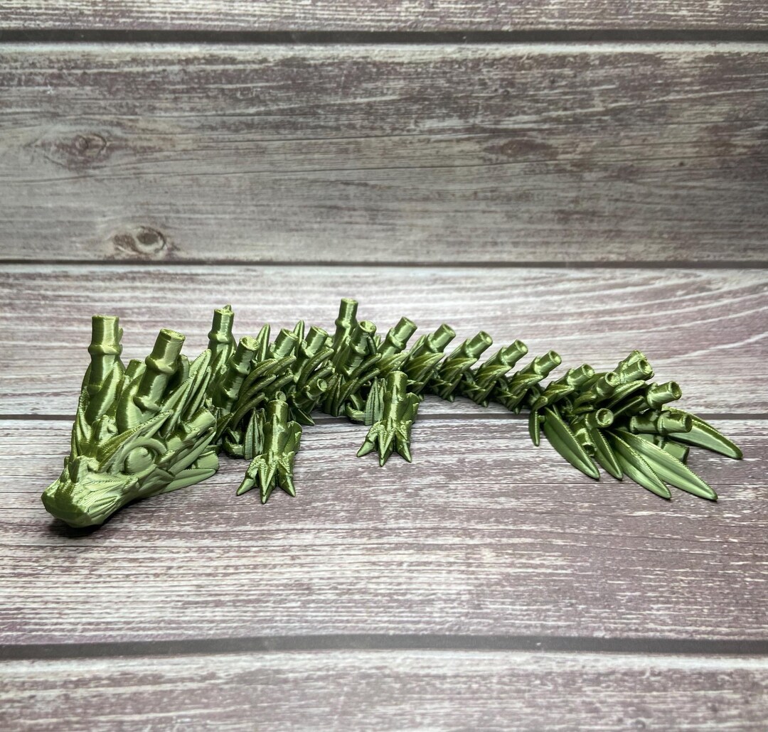 3D Printed Bamboo Dragon - Fidget - Articulated - Etsy