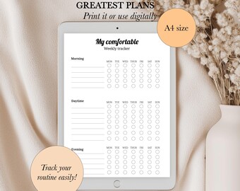 Printable Teen Habit Tracker, Student Tracker, Digital Tracker, Daily ...