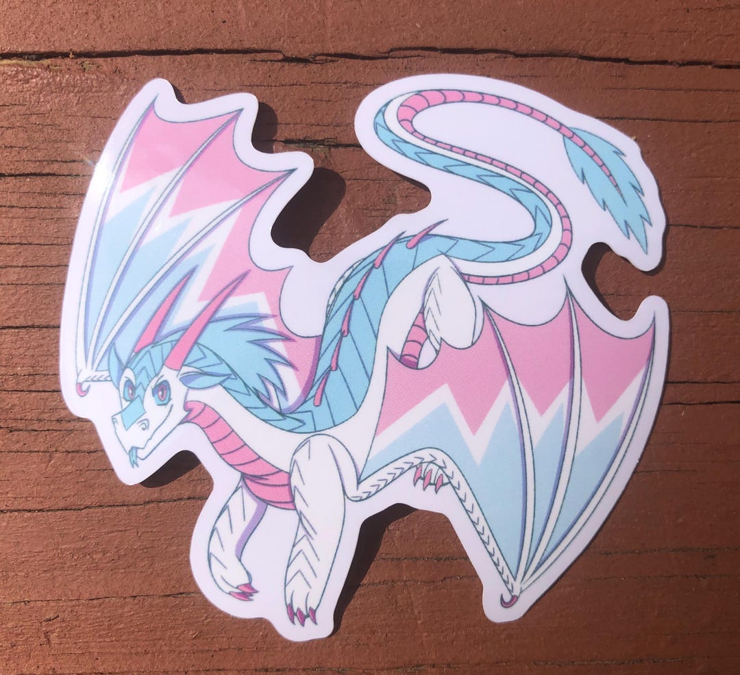 Transgender Icewing Sticker - Wings of Fire - Etsy