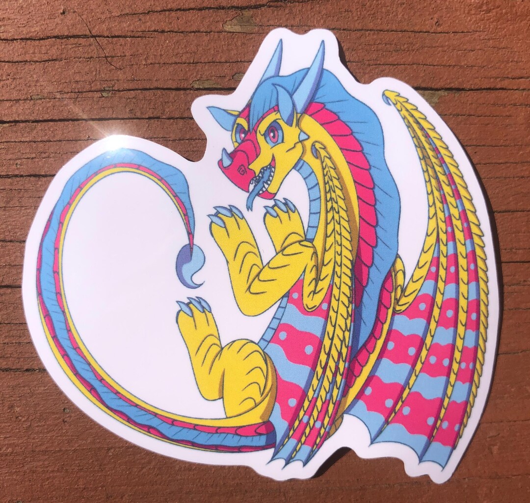 Pansexual Sandwing Sticker - Wings of Fire - Etsy