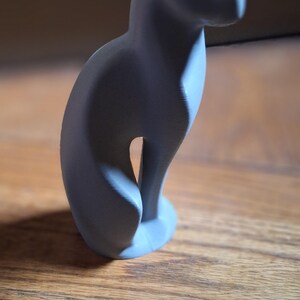 7 Inch Tall 3d Printed Cat Sculpture - Etsy