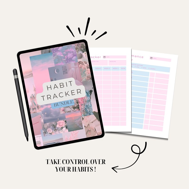 2025 Habit Tracker Printable Habit Tracker Digital Yearly, Monthly ...