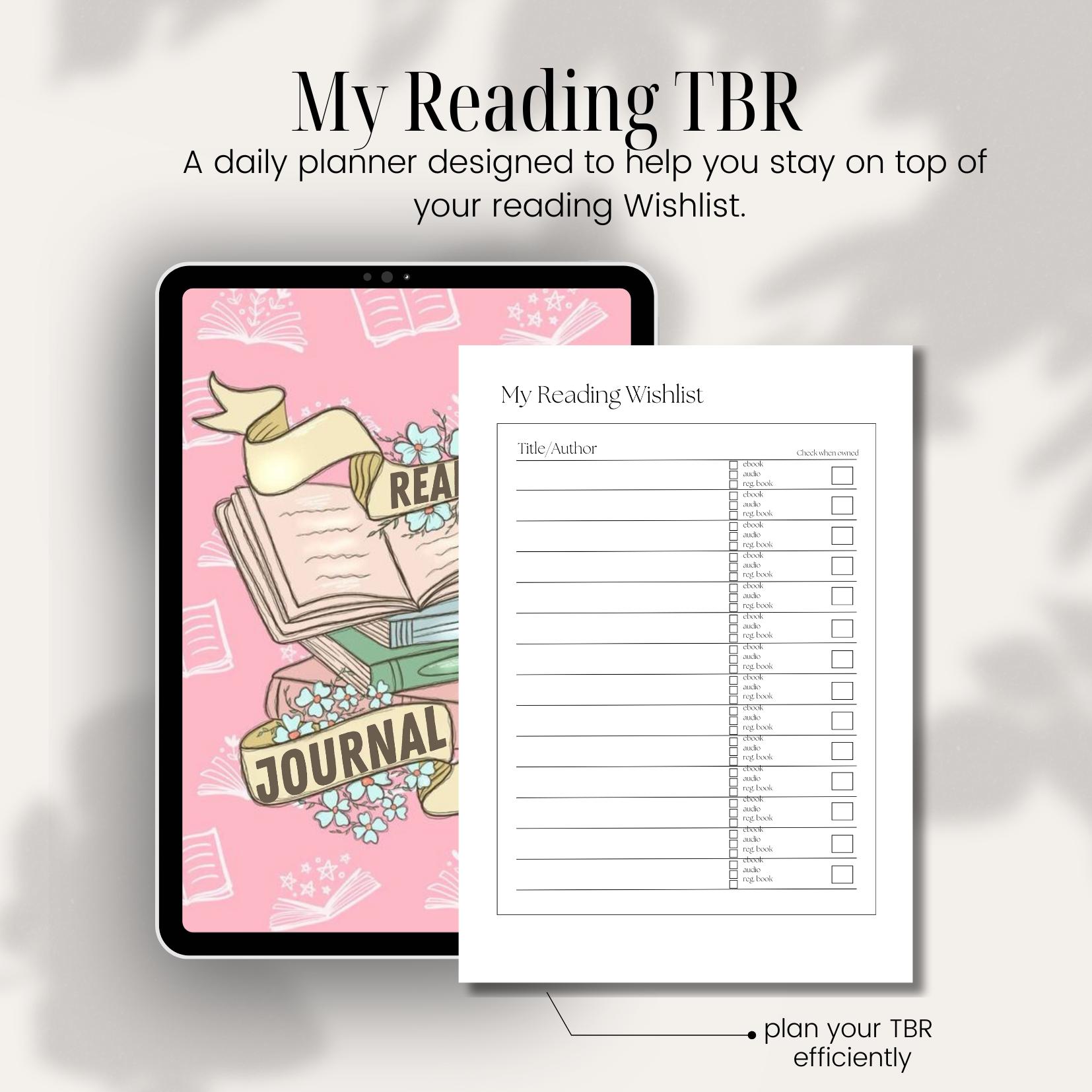 Reading Journal, Printable Reading Journal, Digital Reading Journal ...