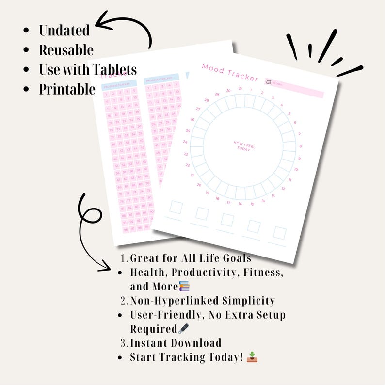 2025 Habit Tracker Printable Habit Tracker Digital Yearly, Monthly ...