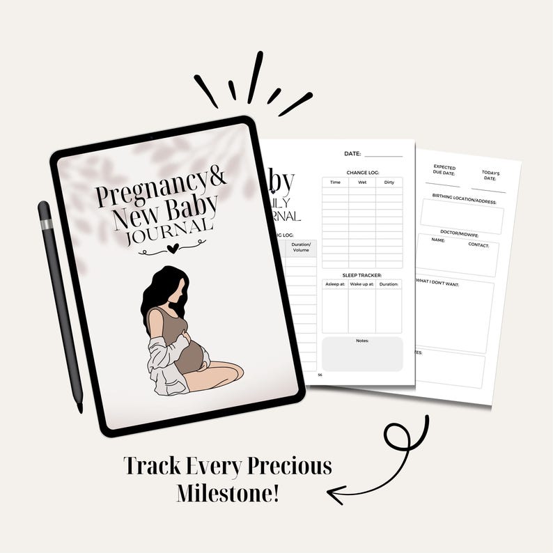 Pregnancy Journal, Expectant Mother Gift Pregnancy Planner Pregnancy ...