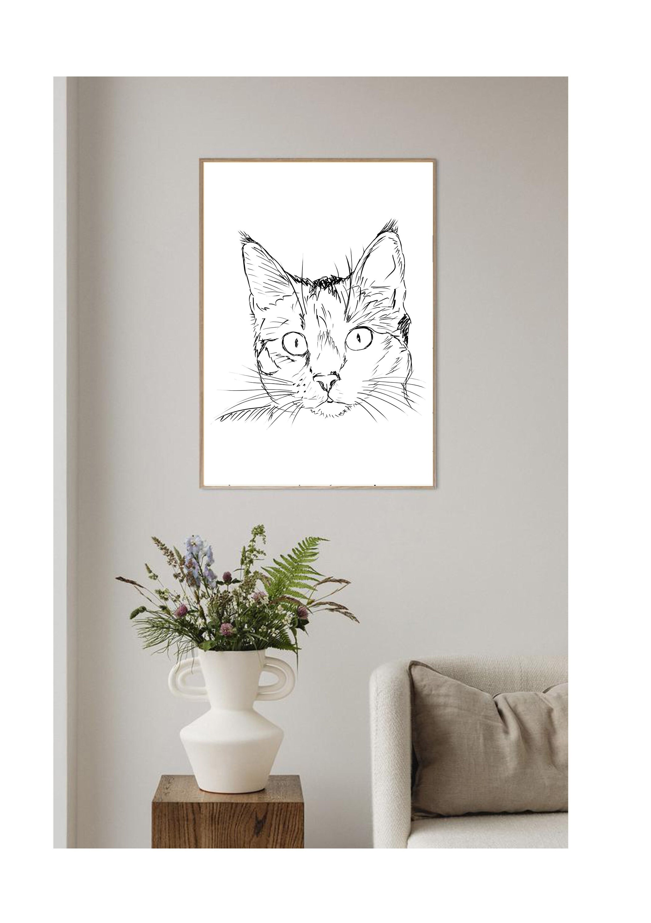 Irish Setter | Cat Portrait | Printable | Instant Download | Easy Print ...