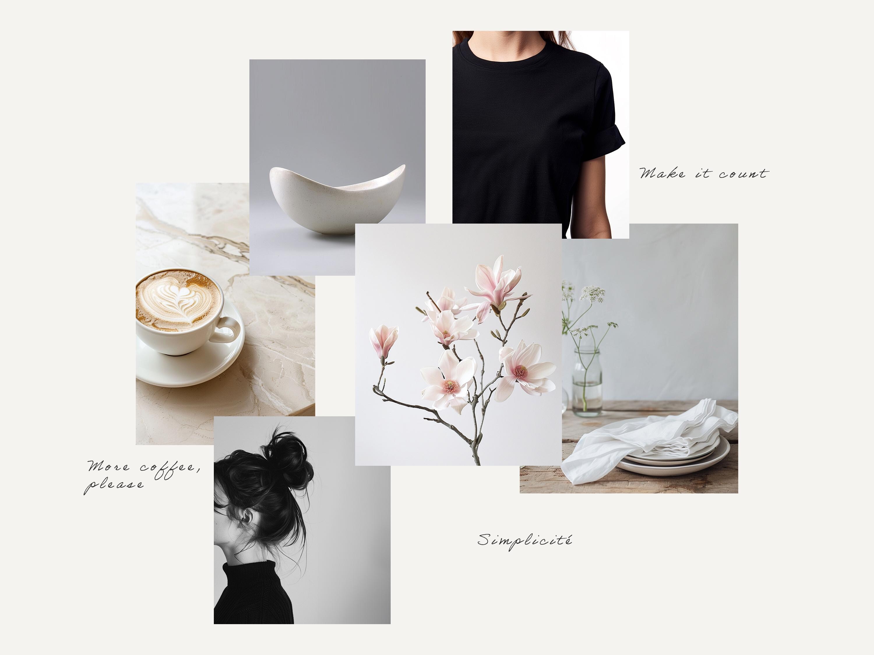 EDITORIAL MOODBOARD Collection: Clean, Neutral, Elegant, Minimalist ...