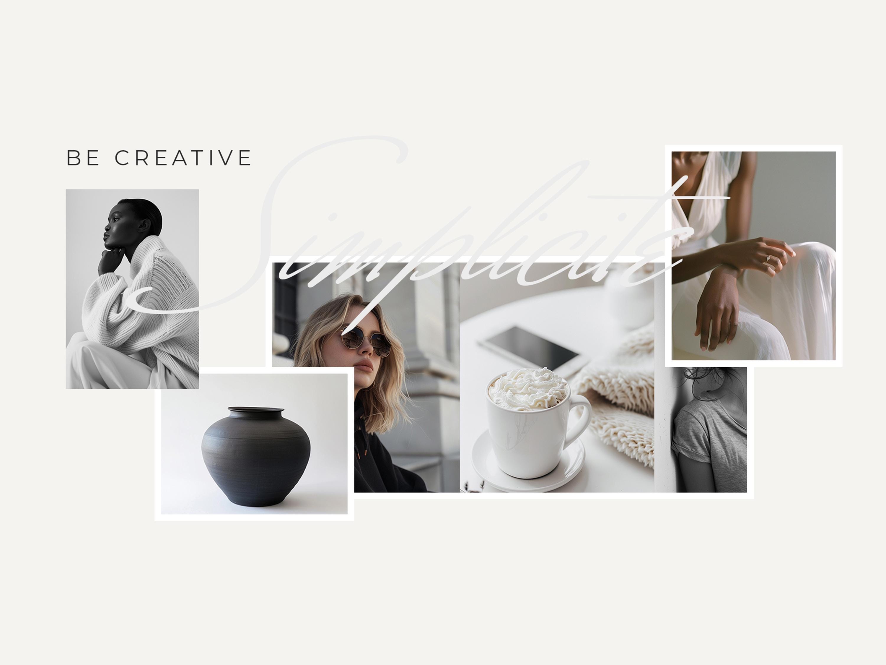 EDITORIAL MOODBOARD Collection: Clean, Neutral, Elegant, Minimalist ...