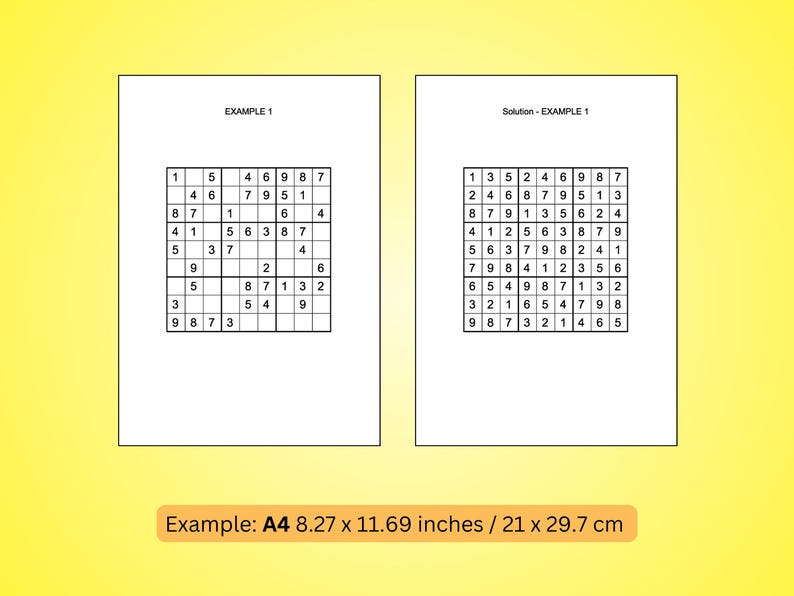 VOLUME 1: 100 EASY Sudoku With Solutions Large Print One Sudoku per ...