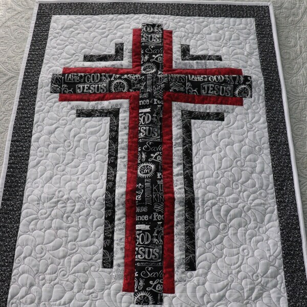 Log Cabin Cross Quilt Pattern - Etsy