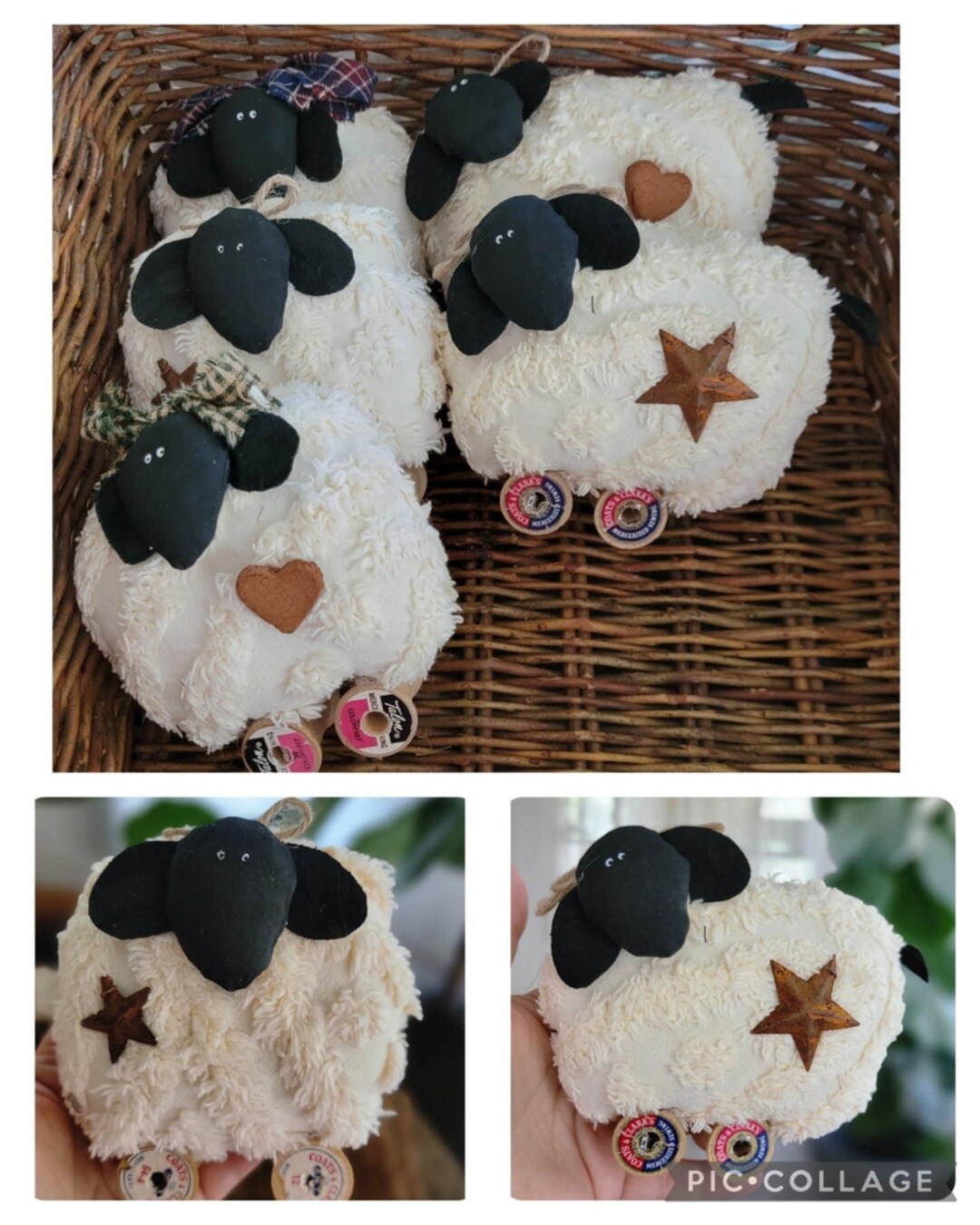 Farmhouse Patriotic Sheep, Up-cycled Primitive Patriotic Tray Decor - Etsy