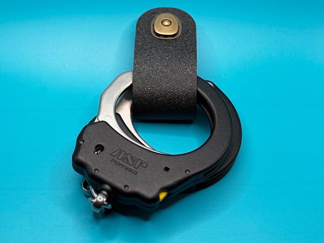 Duty Belt Handcuff Holder: Heavy Duty Brass Snap, Universal Fit - Etsy