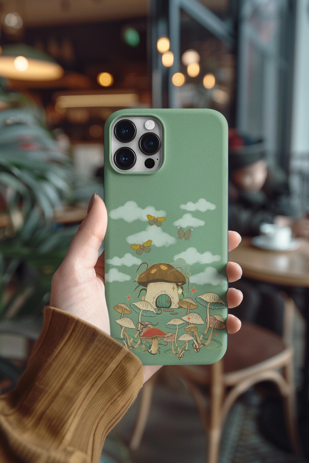 Whimsical Mushroom Phone Case - Aesthetic Nature Design, Cute Eco ...