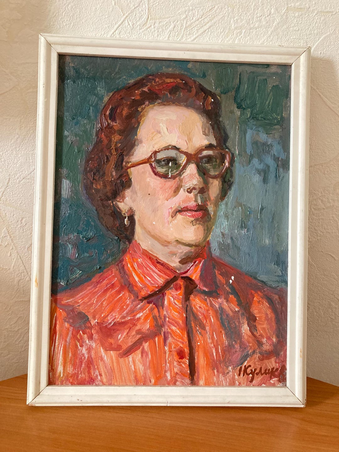 Socialist Realism Original Painting USSR Artist Kulik Ivan Anisimovich ...