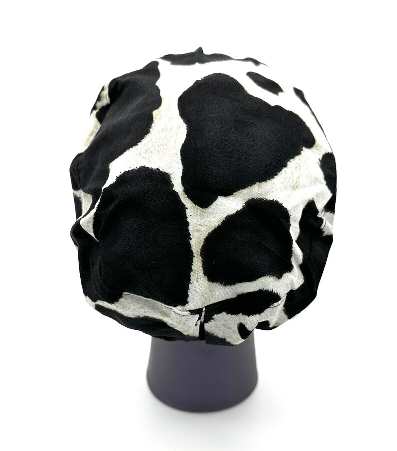 Holstein Cow Print Scrub Cap, Euro Style, Adjustable Surgery Hat - Etsy