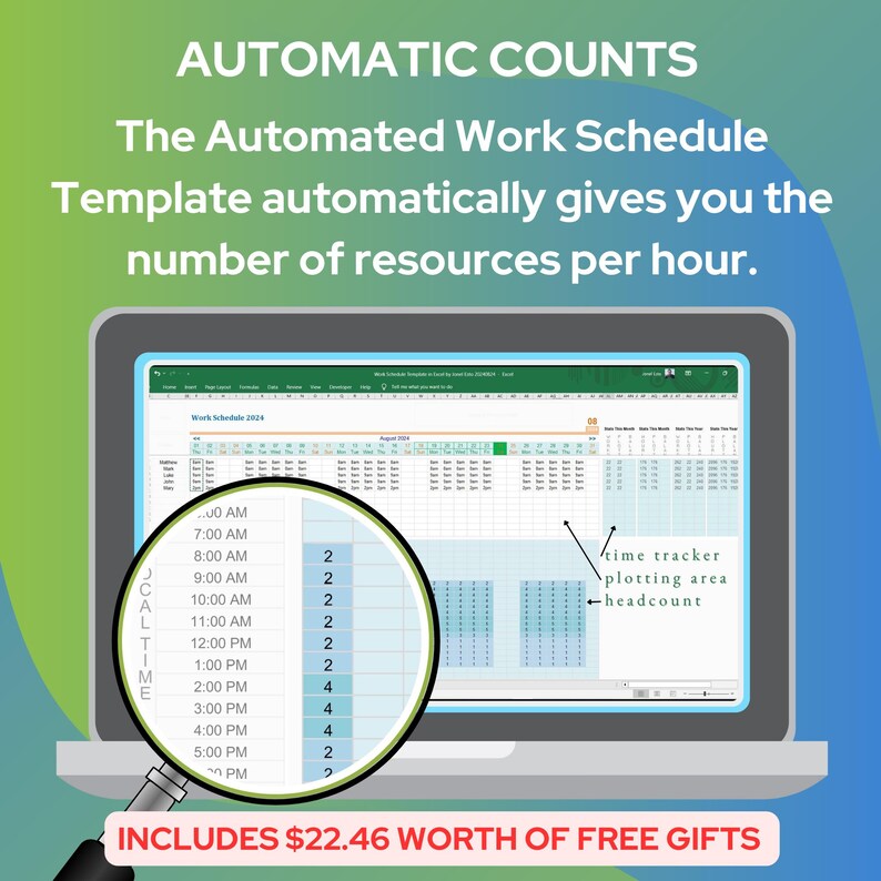 2025 Automated Employee Timesheet Template in Microsoft Excel - Etsy