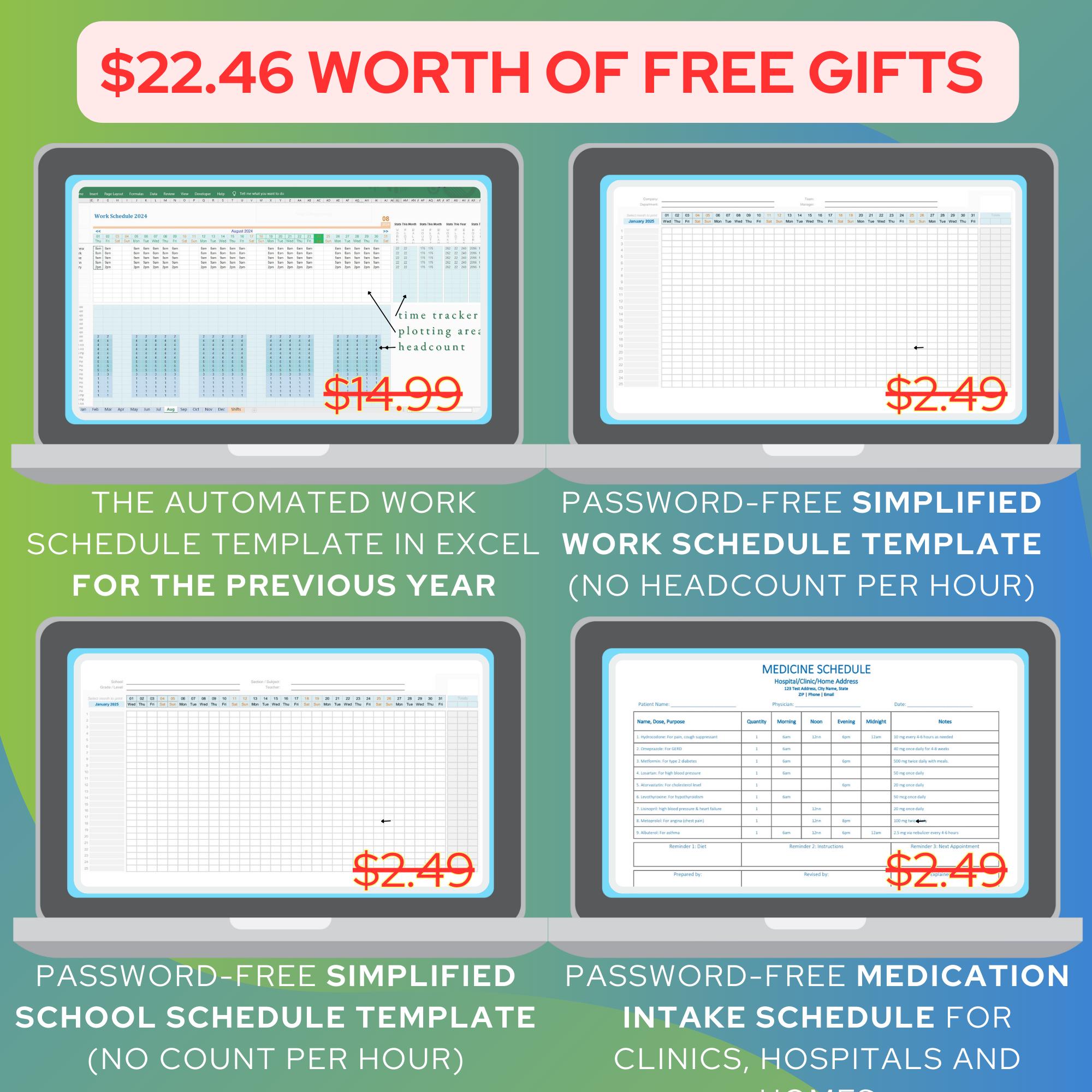 2025 Automated Employee Timesheet Template in Microsoft Excel - Etsy